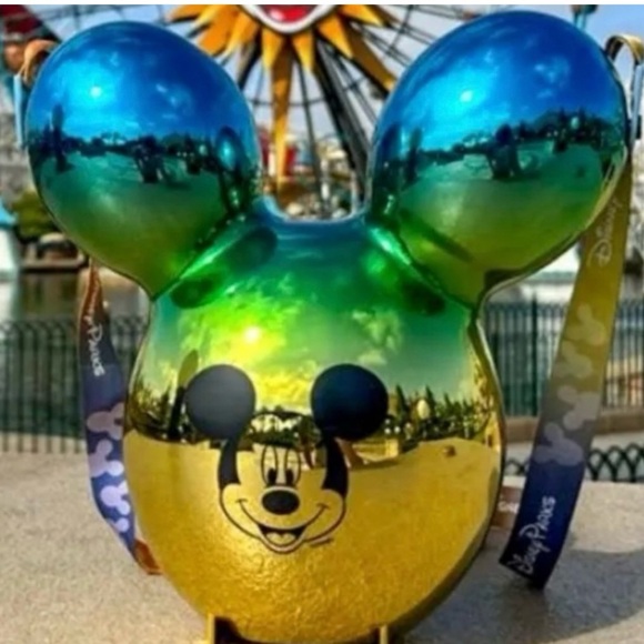 Disney | Accents | Disney Park Mickey Mouse Balloon Blue And Gold Ombr ...